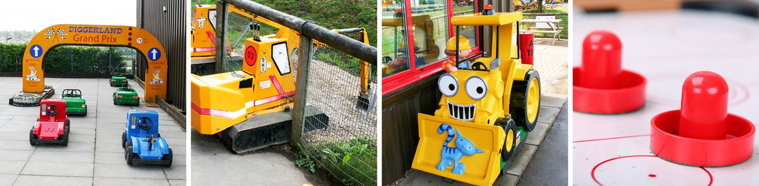 Rides and Drives at Diggerland UK Theme Park