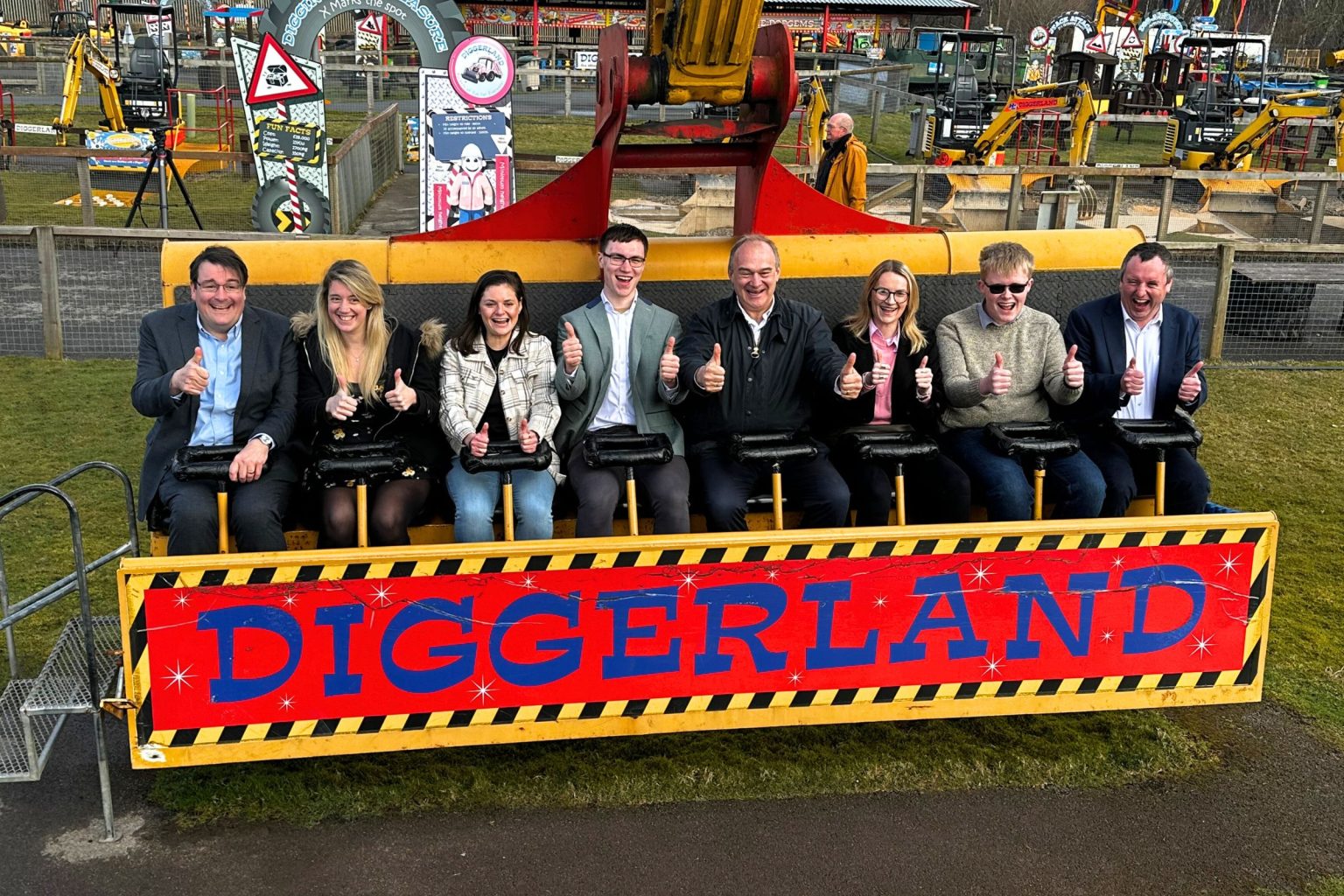 Diggerland UK: Ed Davey Visits Diggerland Durham